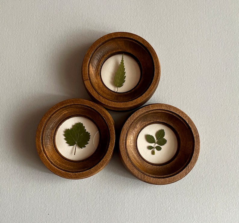 Set of 3 Round Small Frame 2 Inches Mini Сircular Frame Round Wall ...
