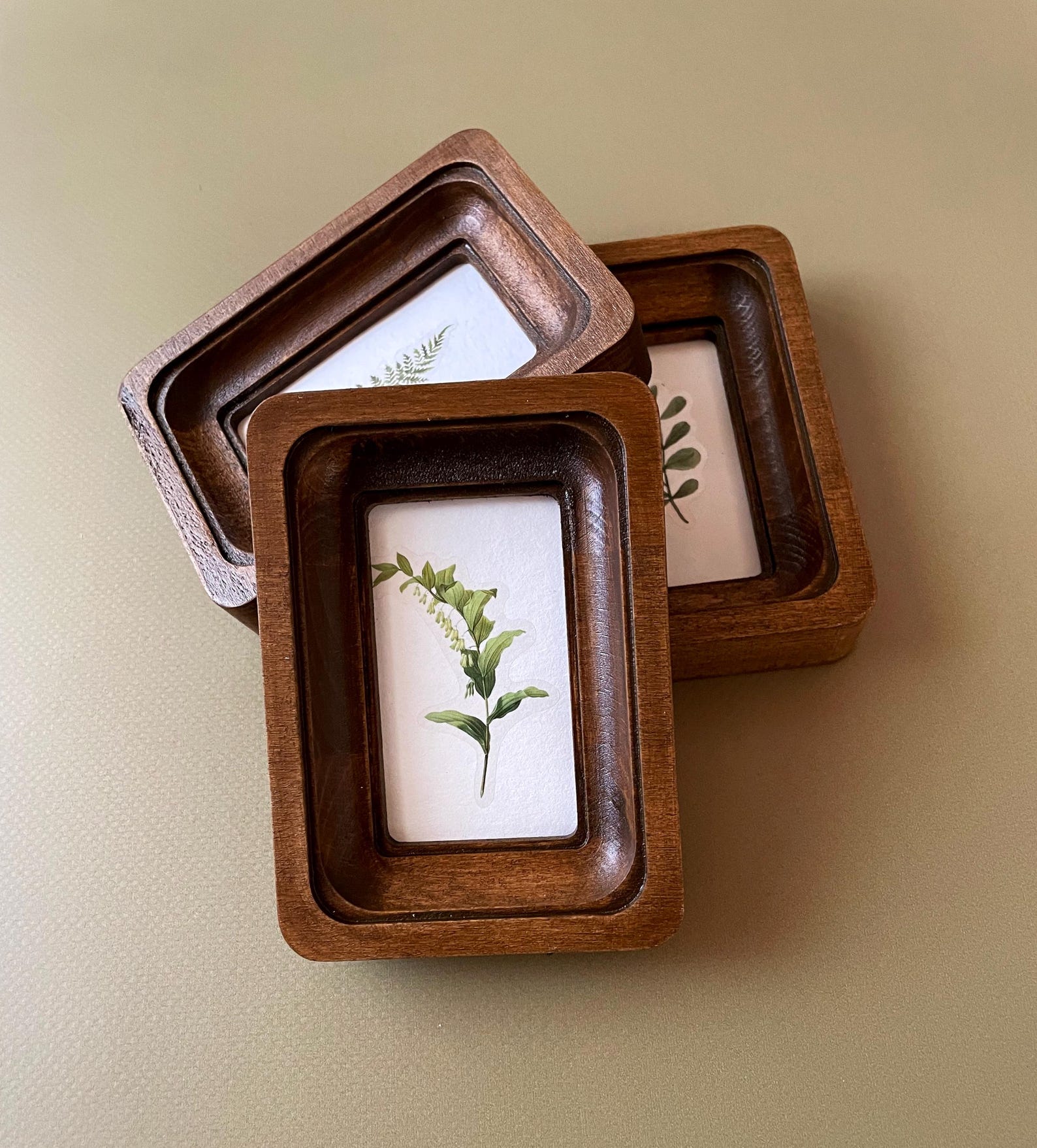 Miniature Wooden Rectangular Frame With Round Corners 2x3 Inches ...