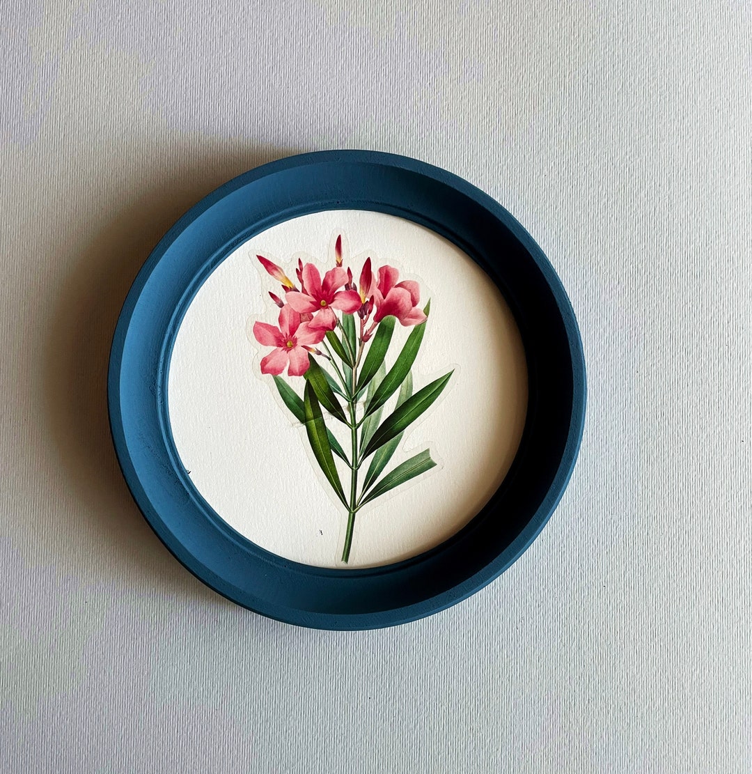 Berlin Blue Round Frame, Round Picture Frame, Embroidery Frame, Circle ...