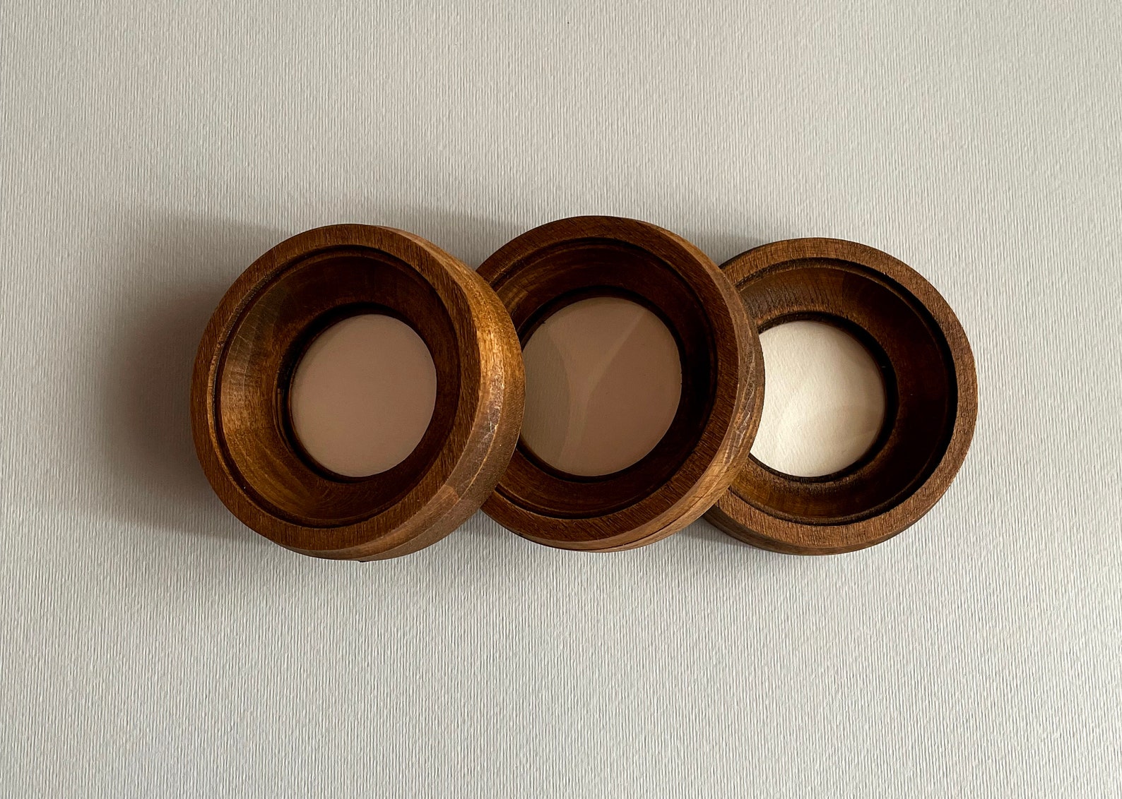 Set of 3 Round Small Frame 2 Inches Mini Сircular Frame Round Wall ...