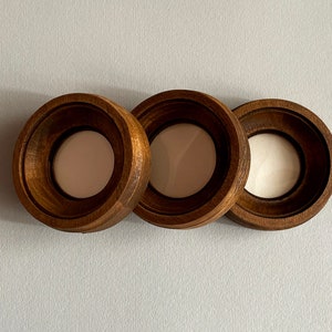 Set of 3 Round Small Frame 2 Inches Mini Сircular Frame Round Wall ...