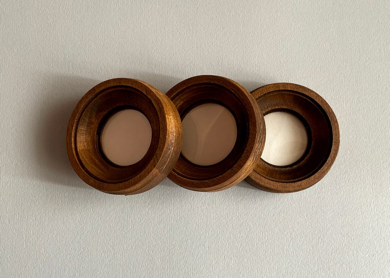 Set of 3 Round Small Frame 2 Inches Mini Сircular Frame Round Wall ...