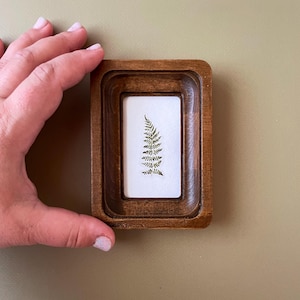 Miniature Wooden Rectangular Frame With Round Corners 2x3 Inches ...