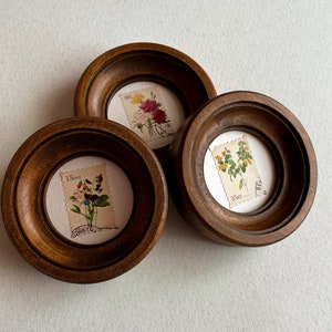 Round Picture Frame Round Wood Frame Small Wall Decor Embroidery Hoop ...