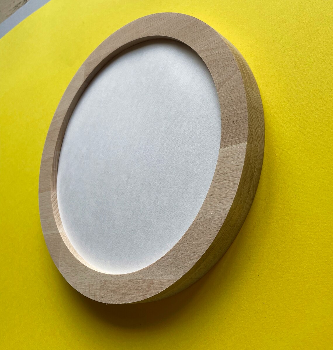 Natural Classic Round Wooden Frame, Round Photo Frame, Round Picture ...