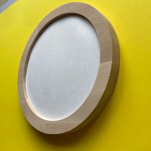 Natural Classic Round Wooden Frame, Round Photo Frame, Round Picture ...