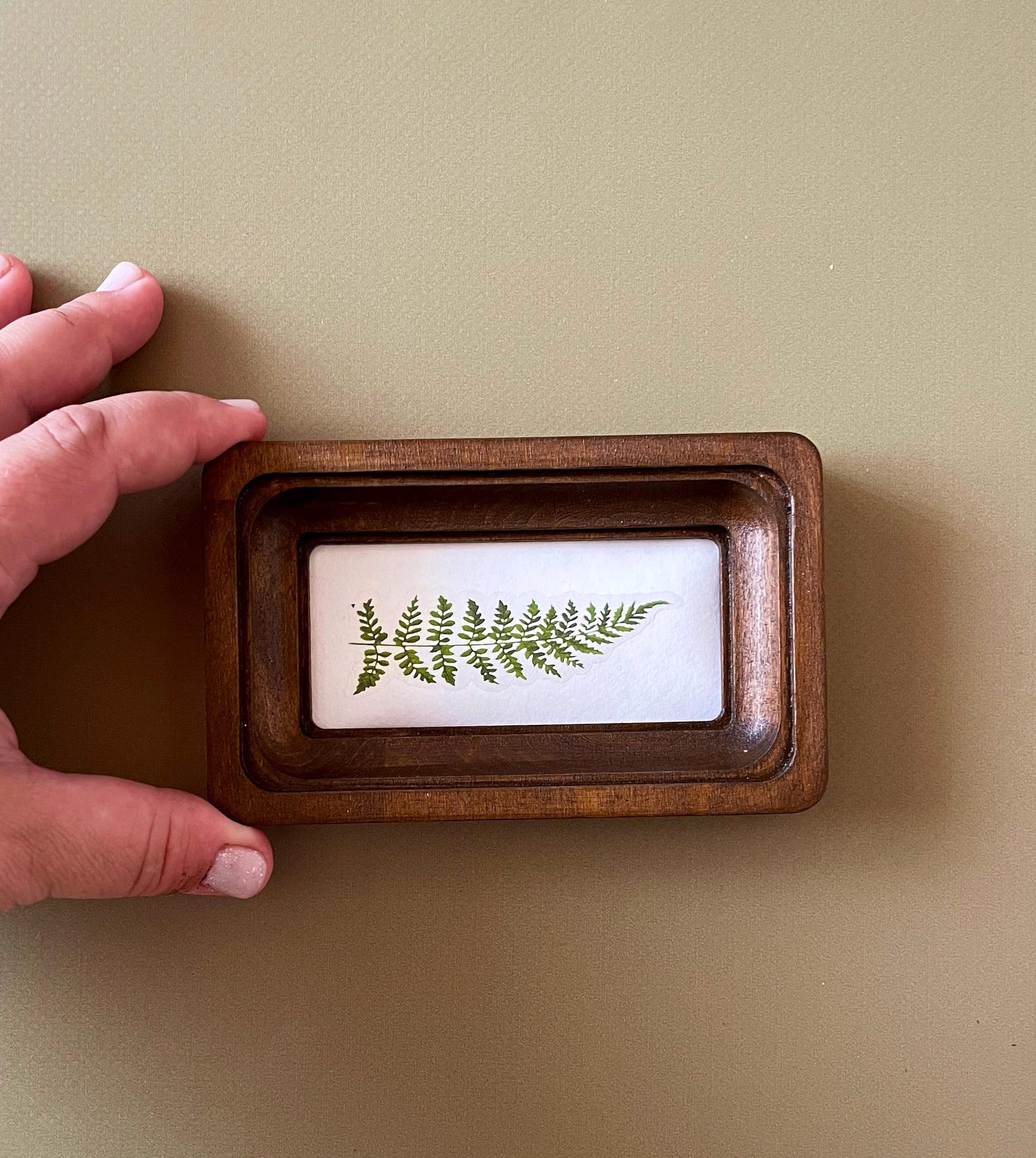 Miniature Wooden Rectangular Frame With Round Corners 2x4 Inches ...