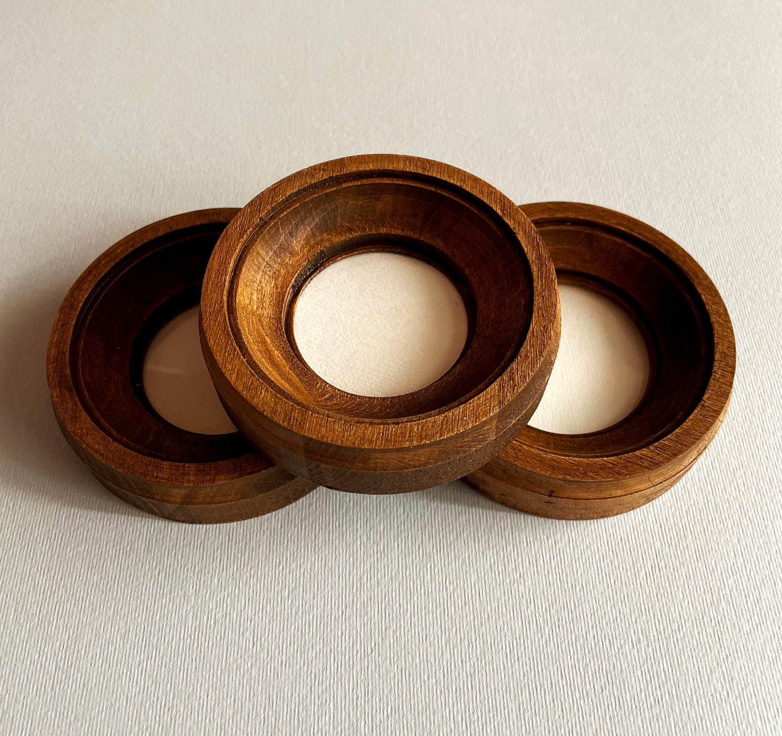 Set of 3 Round Small Frame 2 Inches Mini Сircular Frame Round Wall ...