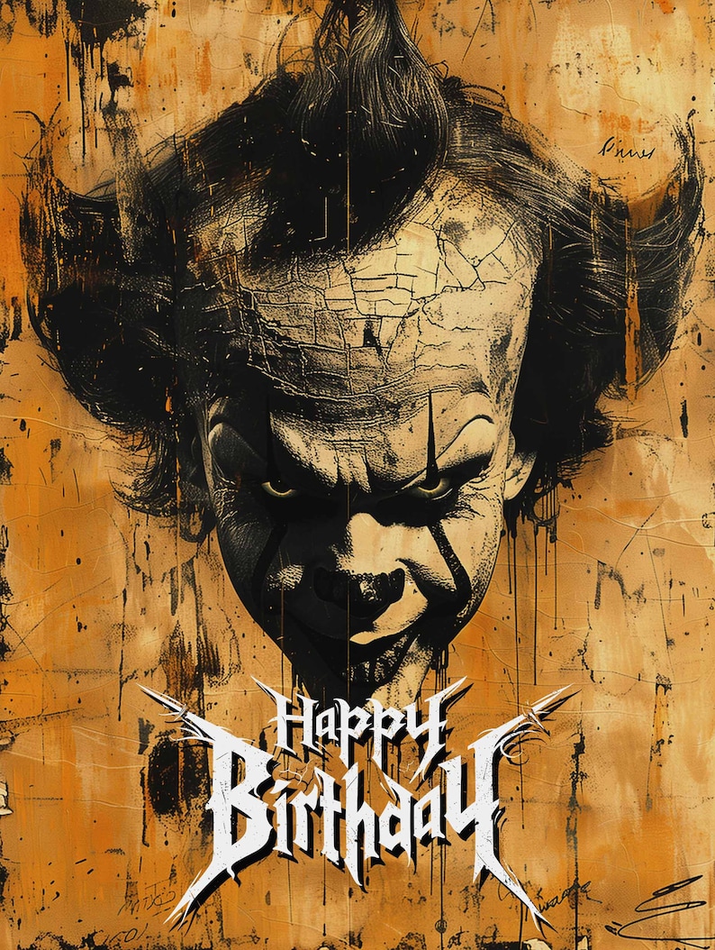 Heavy Metal Happy Birthday Card Death Metal Gift Black Metal Birthday ...
