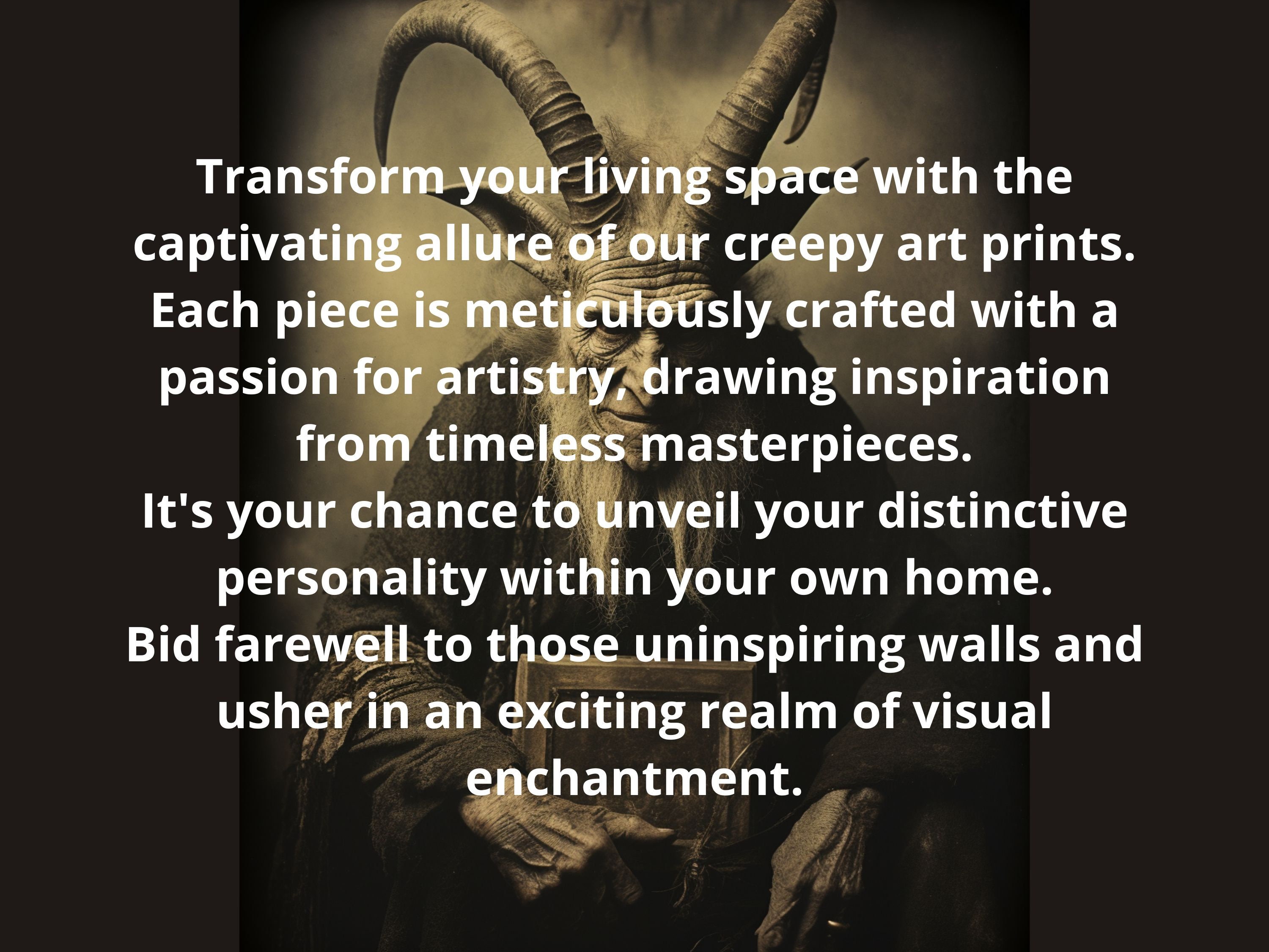 Demon Print, Creepy Demon Art, Spooky Demon Print, Horror Prints Decor ...