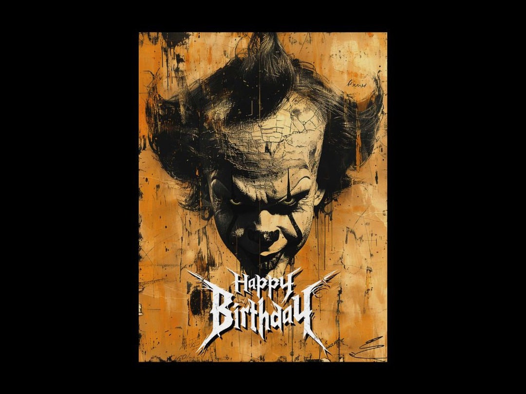 Heavy Metal Happy Birthday Card Death Metal Gift Black Metal Birthday ...