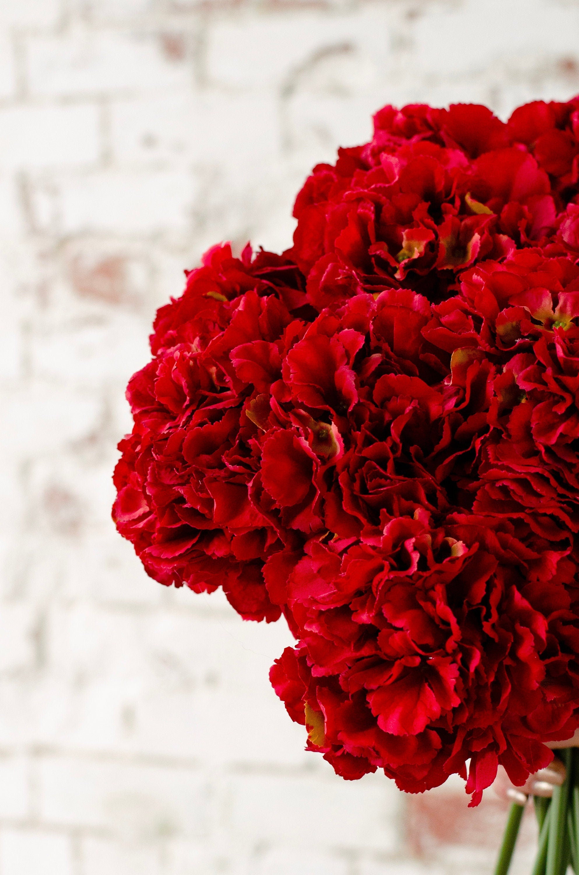 Lifelike Artificial Red Hydrangea Head 54cm, Diy Wedding Flowers - Etsy UK