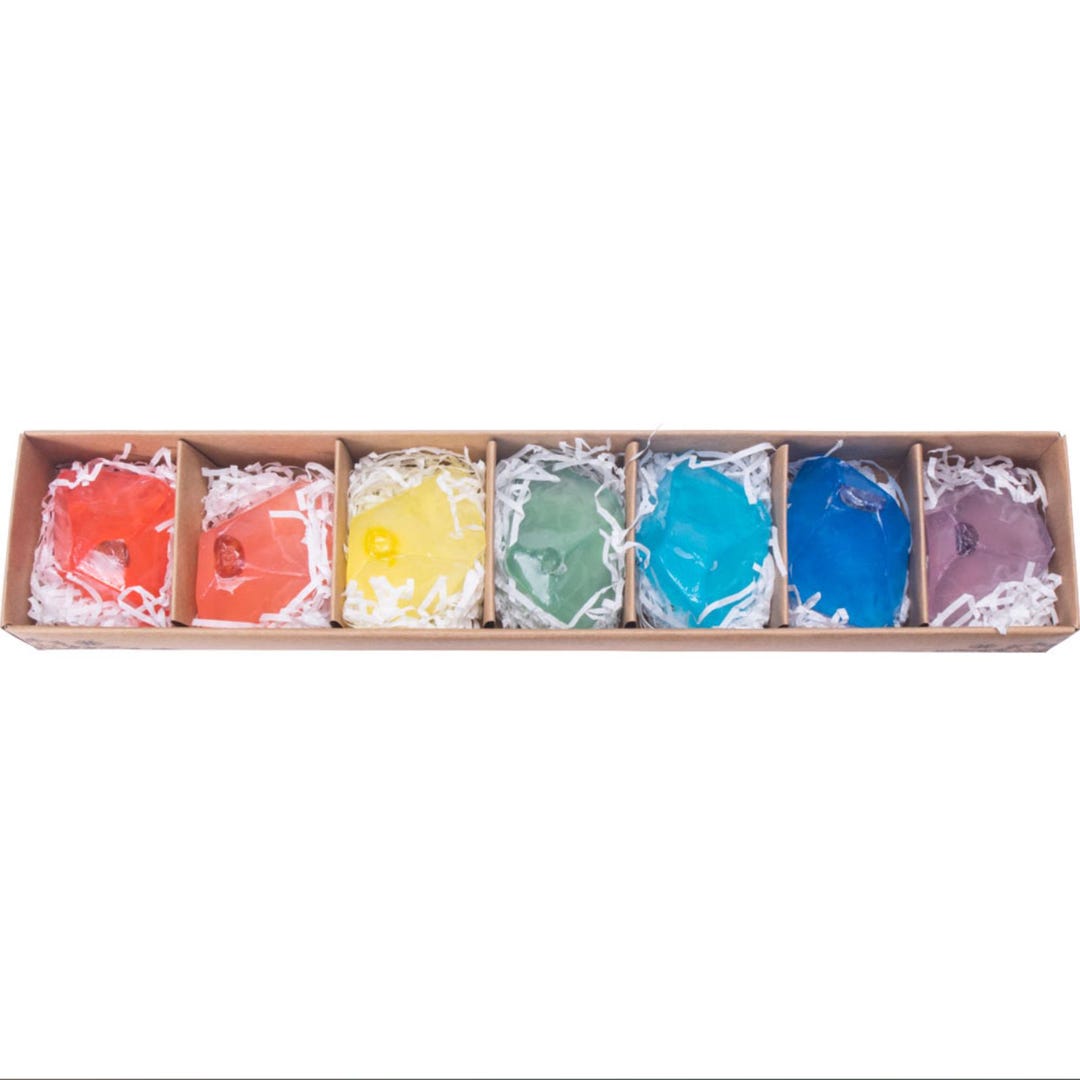 Crystal Infused Soap - 7 Chakras - 7 Pieces - Etsy