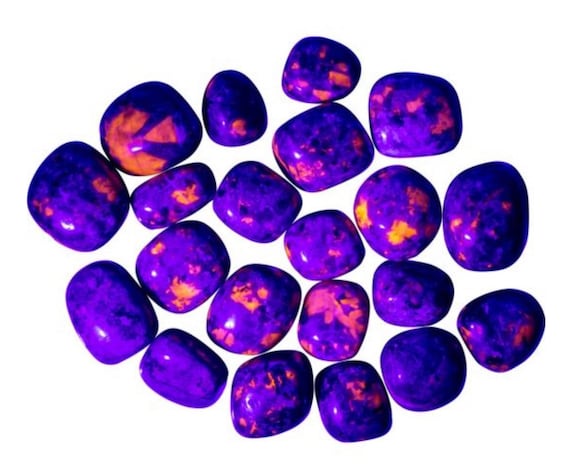 Flame Stone Throat Chakra Crystal Tumbled Healing Stone Flame - Etsy