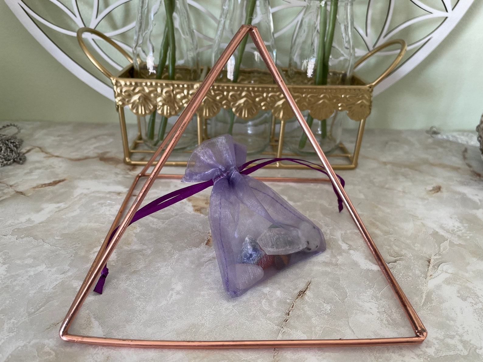 Pure Copper Pyramid Energizer for Energizing Crystals, Pendulums and ...