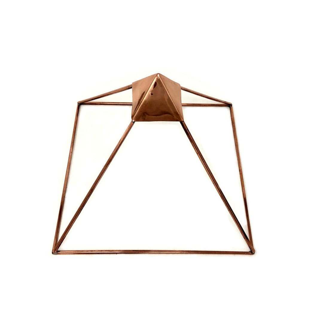 Copper Pyramid 9" for Energizing Crystals, Pendulums and for Meditation ...
