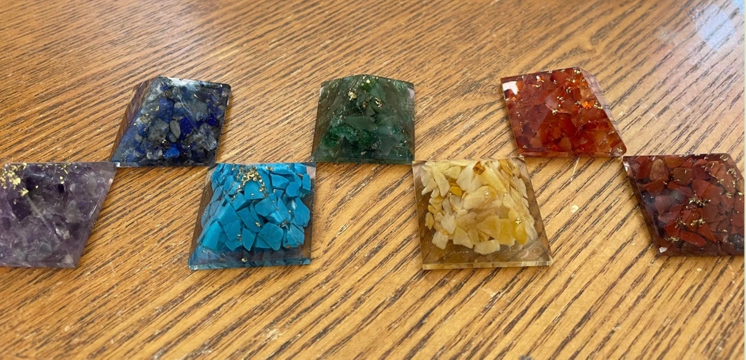 Mini Orgonite Chakra Collection - Etsy