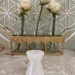 Selenite Sphere Stand - Hourglass Holds and Charges Various Size of ...