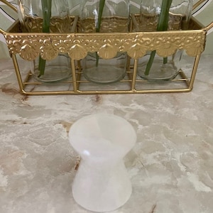 Selenite Sphere Stand - Hourglass Holds and Charges Various Size of ...