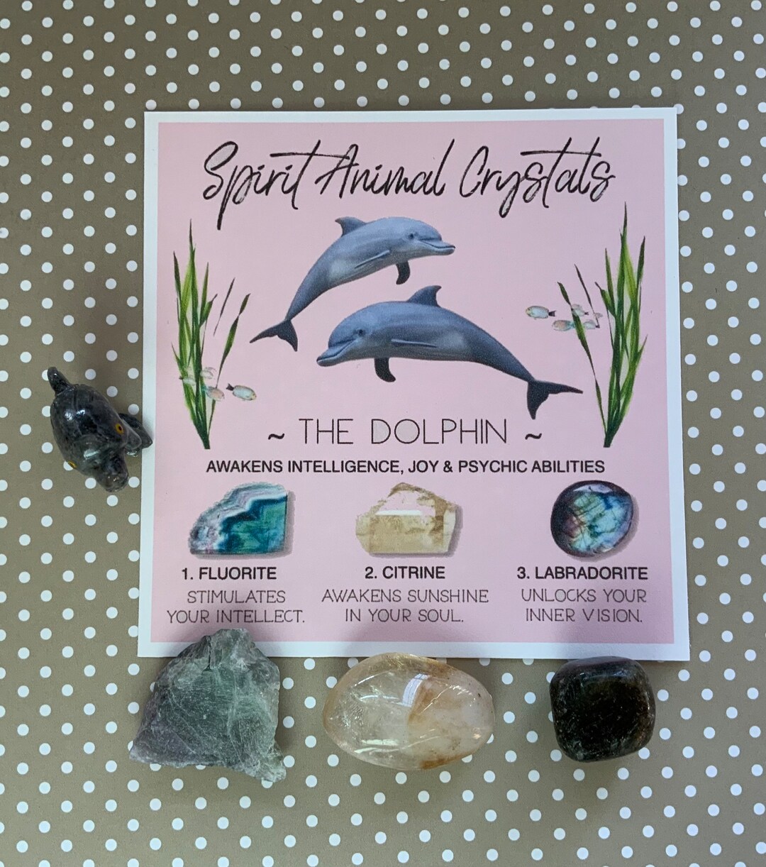 Spirit Animal Crystal Gift Set - the Dolphin - Etsy