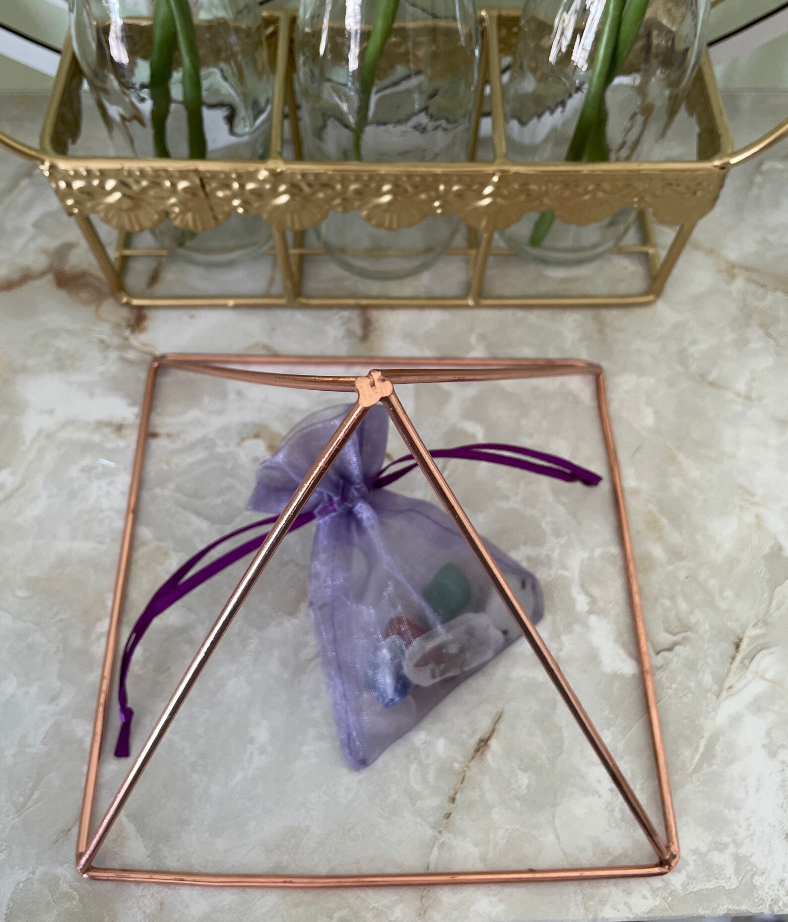 Pure Copper Pyramid Energizer for Energizing Crystals, Pendulums and ...