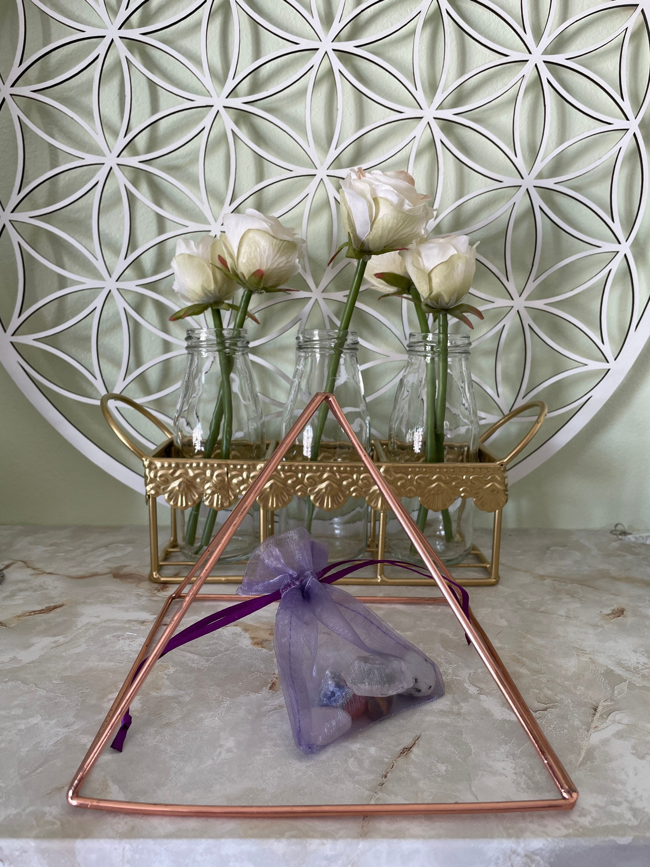 Pure Copper Pyramid Energizer for Energizing Crystals, Pendulums and ...