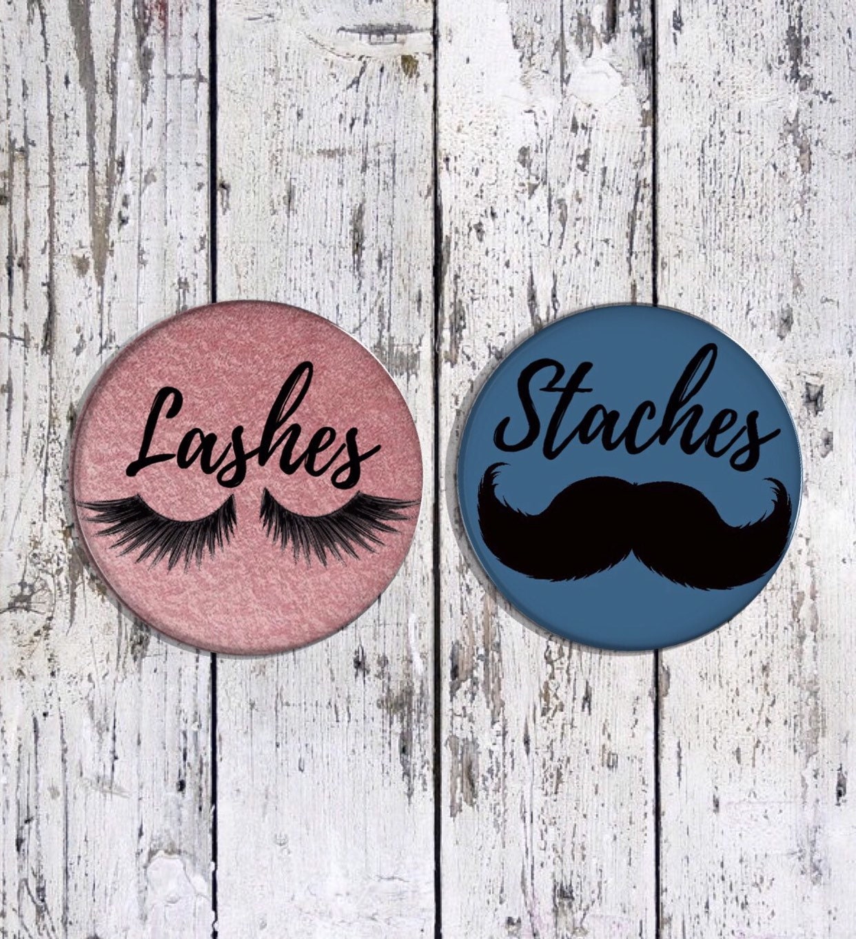 Gender Reveal Pins Lashes Staches Buttons Pins Gender Reveal Etsy