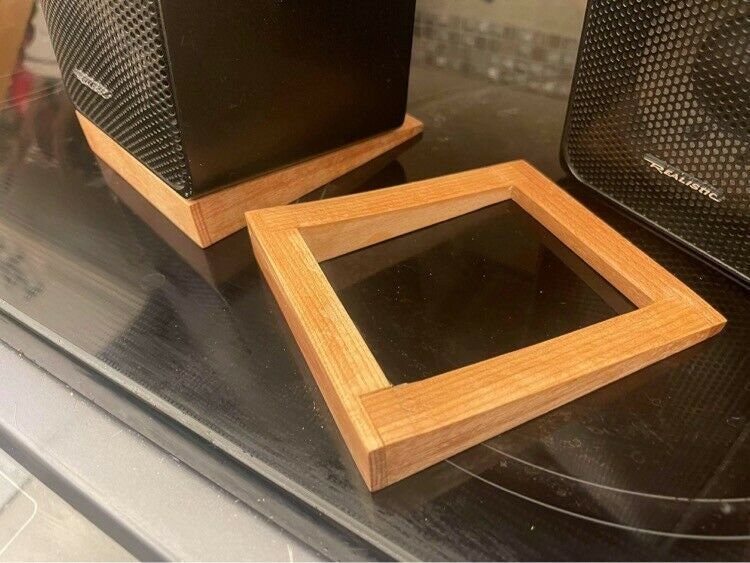 Pair of Wooden Speakers Stands/ Riser for Bookshelf Speakers. - Etsy