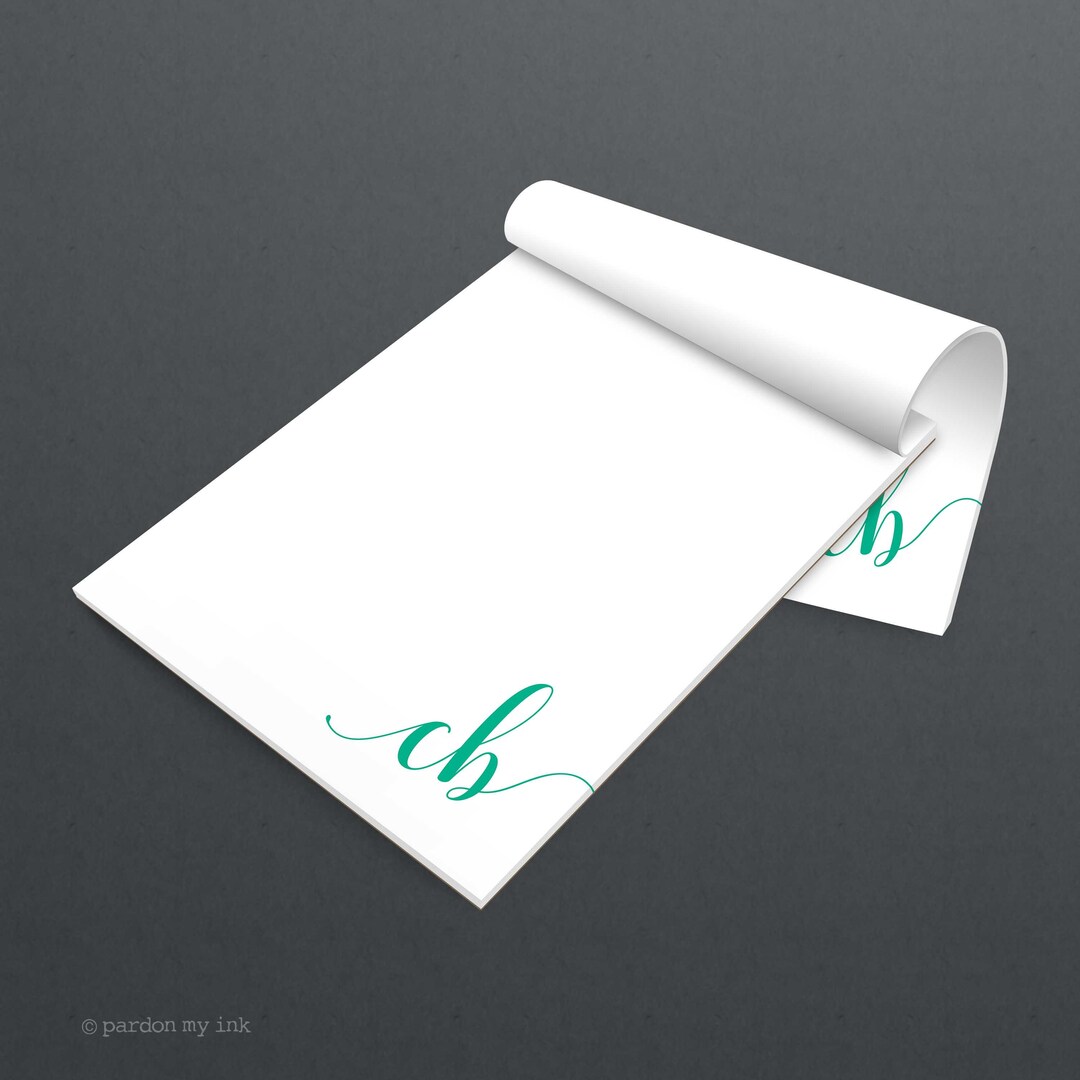 Personalized Monogrammed Writing Tablets | Custom Notepads for ...