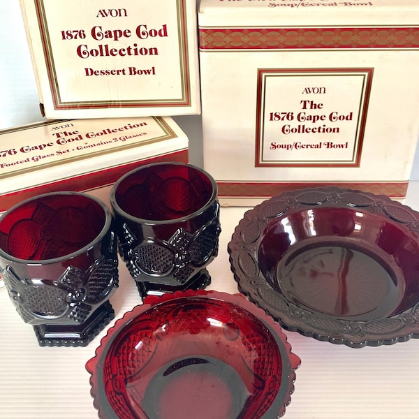 Avon Cape Cod Glassware - Etsy