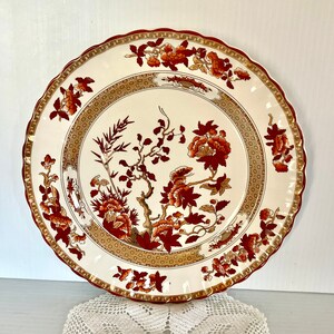 Vintage Spode Indian Tree Dinner Plate Orange/rust Gold Accents ...