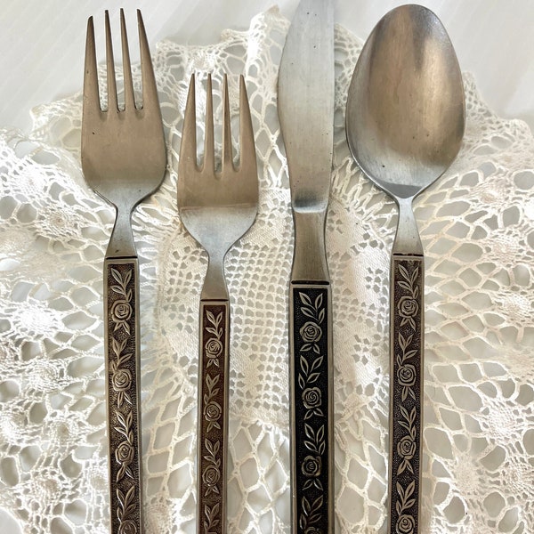 Rose Flatware - Etsy