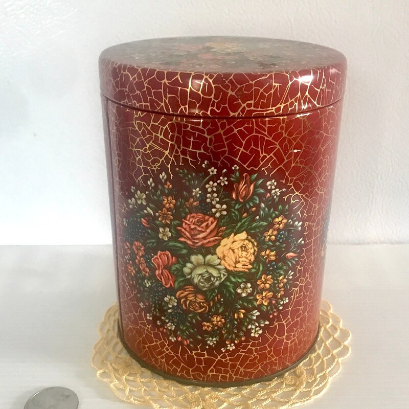 Floral Tin - Etsy