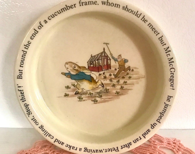 Wedgewood Peter Rabbit Bowl, Vintage Etruria & Barlaston, Made in ...