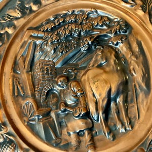 One Vintage Mid Century Coppercraft Guild Copper Wall Decor Plate ...