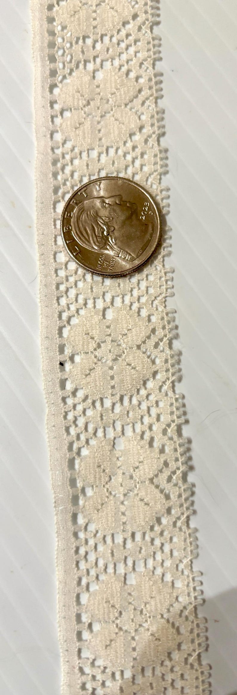 Vintage Cream Floral Lace - 1.25in Wide, 11 Yards Total - Etsy