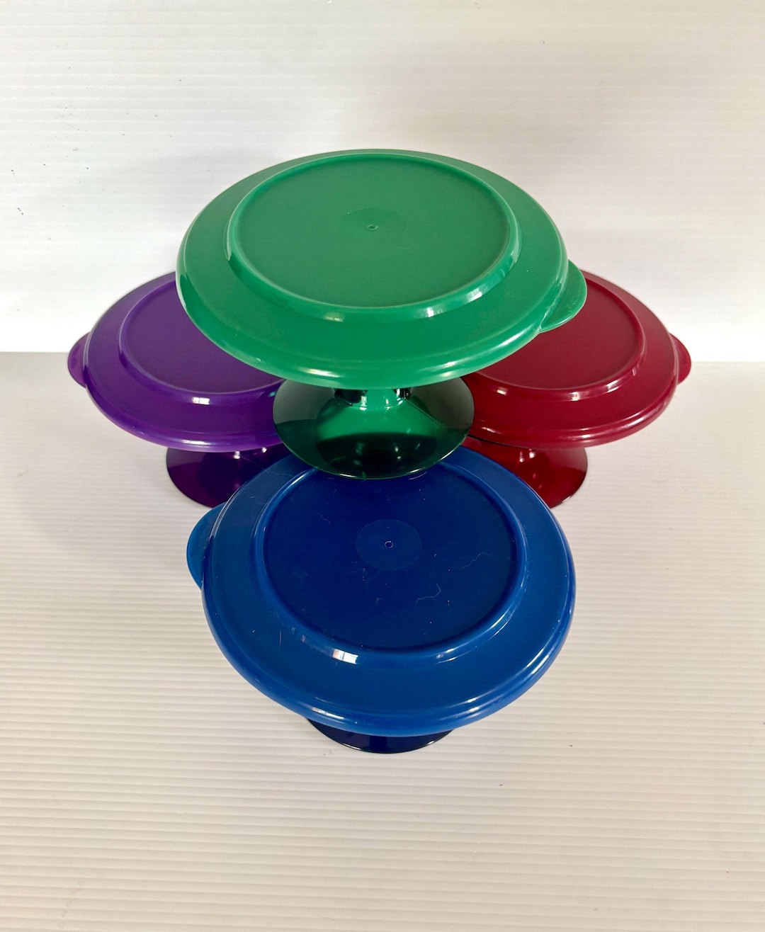 Vintage Tupperware Sundae Cups: Jewel Tone Dessert Parfait Set - Etsy