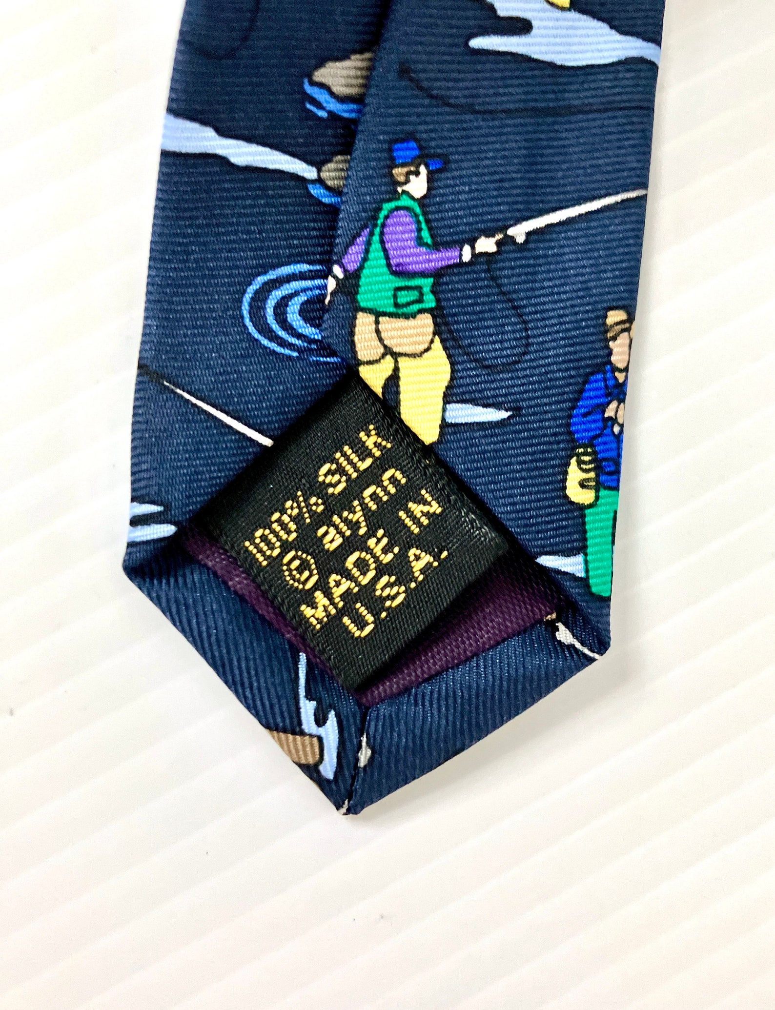 Vintage ALYNN NECKWEAR "opening Day" Men's Silk Neck Tie - 55in Long - Etsy