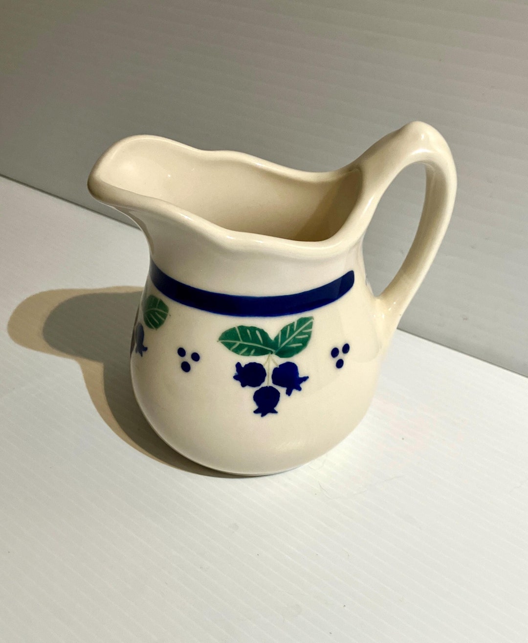 Vintage Blueberry "hartstone" Cream Pitcher/syrup - About 5in. Tall - Etsy