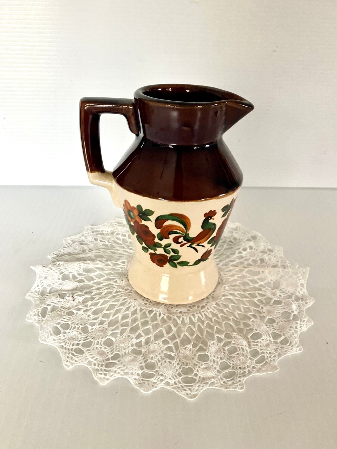 Vintage Mccoy - Rooster Ceramic Pitcher/creamer - Kitchenware/country ...