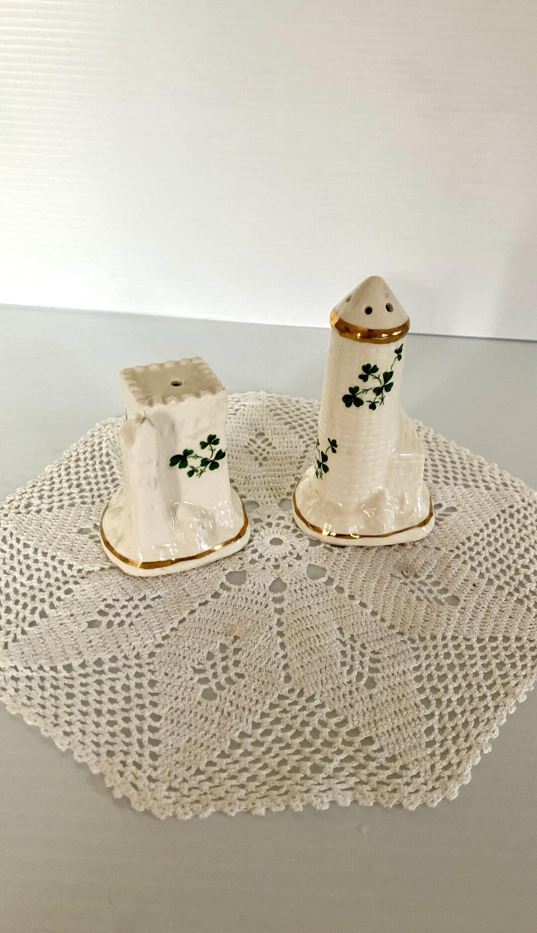 Vintage Irish Shakers -carrigaline Pottery - Historic Castle/shamrocks ...