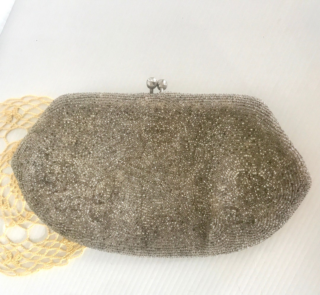 Vintage "richere" Fully Beaded Small Purse - Clutch or Wristlet - Made ...