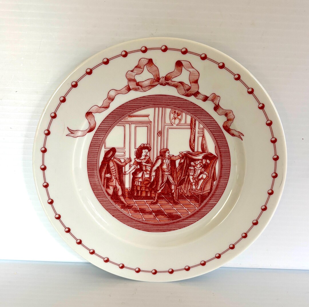 Vintage LIMOGES Porcelain Pierre Frey "le Marriage De Figaro" Plate ...
