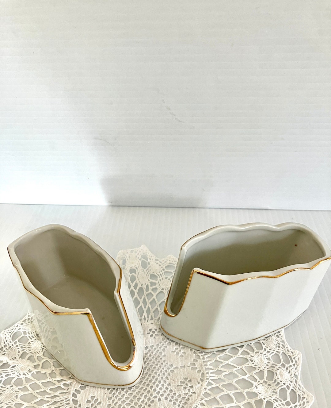 Vintage One KNOBLER Porcelain Spoon Rest - Japan - Fine China ...