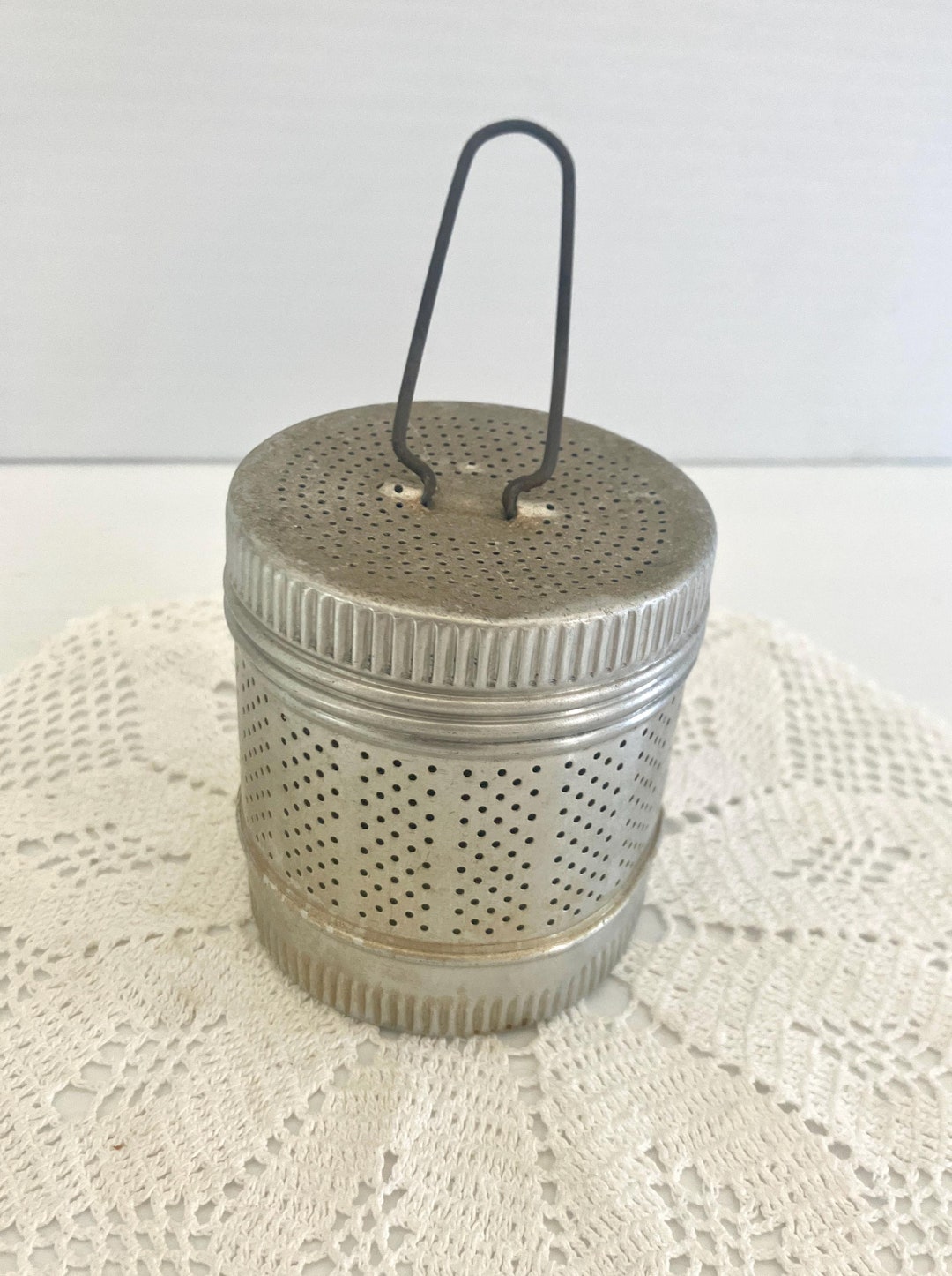 Vintage - Tea Infuser - Silver Aluminum Basket With Handle - Kitchen ...
