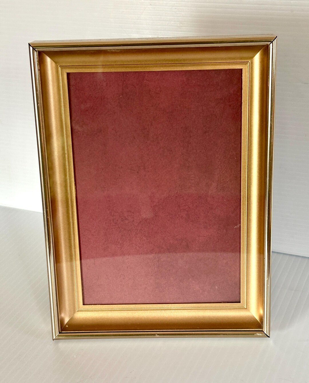 Vintage Shadow Box Decorative Gold Metal Frame With Easel Back - 5in X ...