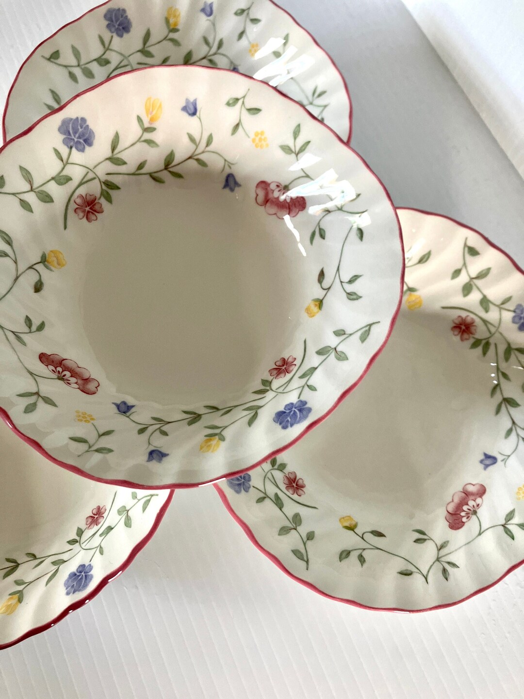 Vintage (set of 4) Johnson Brothers "summer Chintz" Square Bowls ...