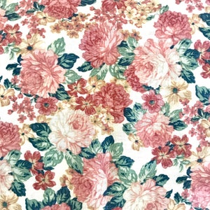 Vintage Floral Fabric Original Screen Print Design by Richloom ...