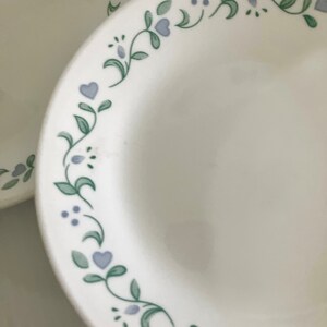 Vintage (set of 6) CORELLE " Plates Country Cottage" Pattern - Blue ...