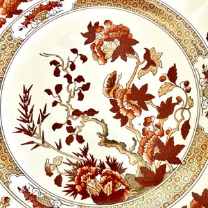 Vintage Spode Indian Tree Dinner Plate Orange/rust Gold Accents ...